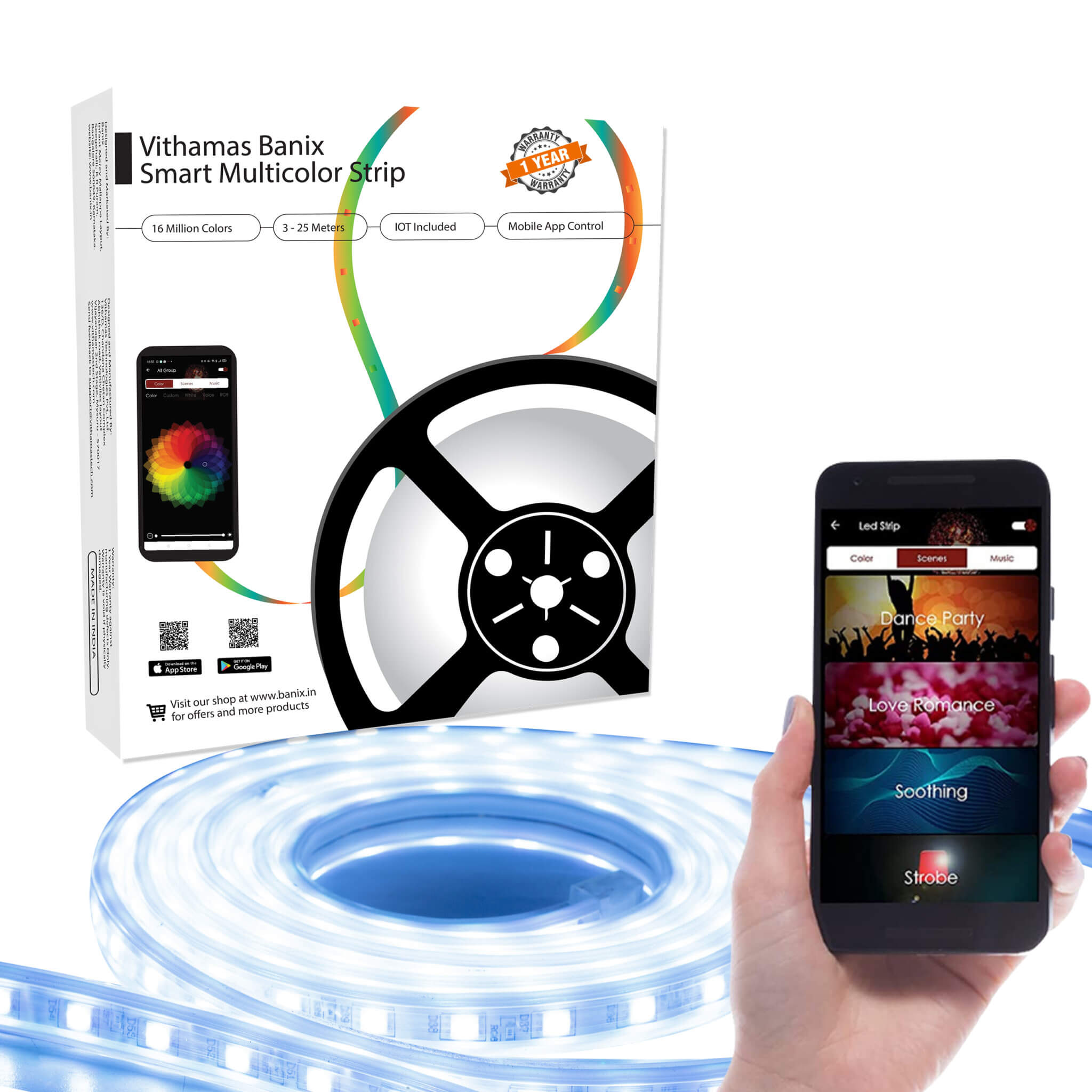 Govee LED Lights India, Smart LED Lights For False Ceiling, WS2812b ...